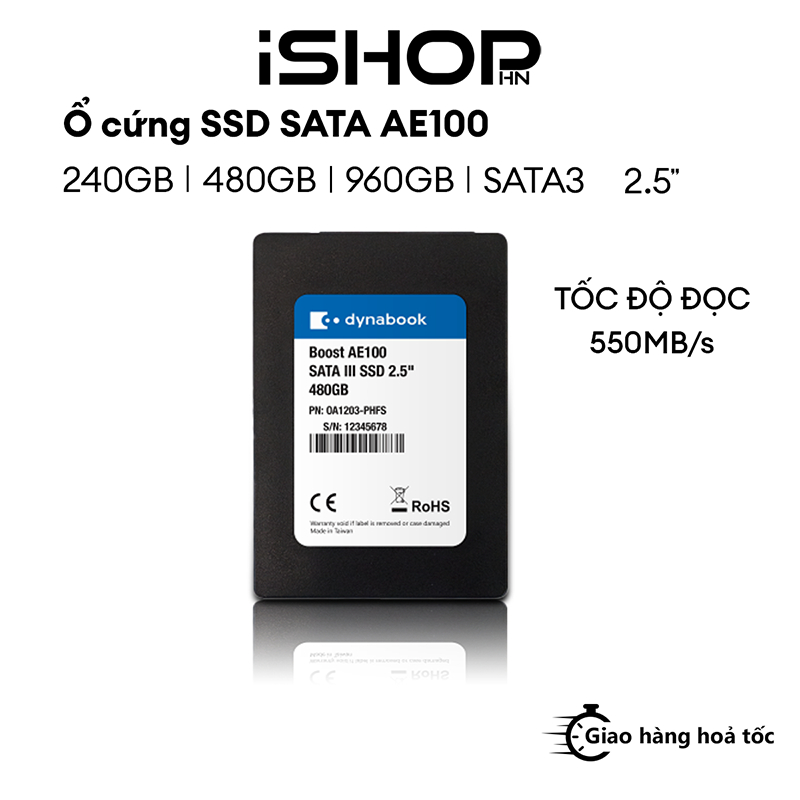 Ổ cứng SSD Dynabook (Toshiba) Boost AE100 dung lượng 240GB/480GB/960GB ...