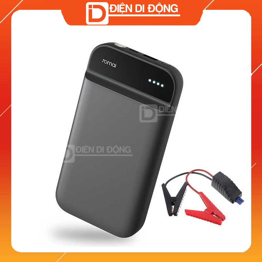 Bộ kích điện xe ô tô khẩn cấp tích hợp pin dự phòng 11100 mAh Kích Bình ô tô Xiaomi 70Mai ...