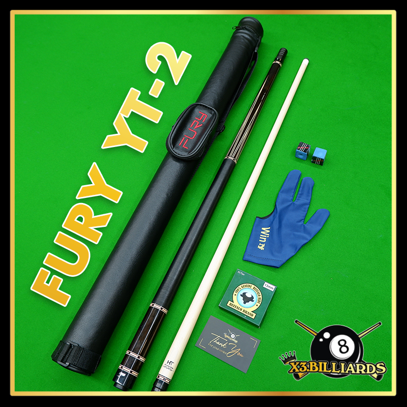 Cơ Bida Lỗ Pool FURY YT2, Gậy Bi A Ngọn Công Nghệ HTE Ren Radial Gỗ Mun ...