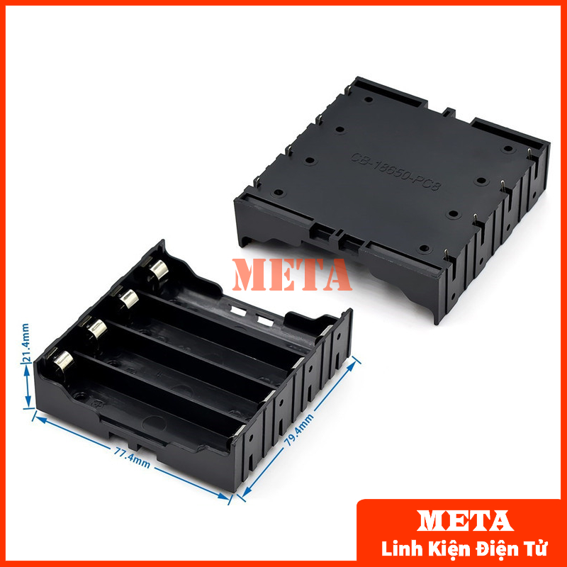 Đế Pin 18650 1/2/3/4 Pin Chân Hàn - Đế 1 Pin 18650, Đế 2 Pin 18650, Đế ...
