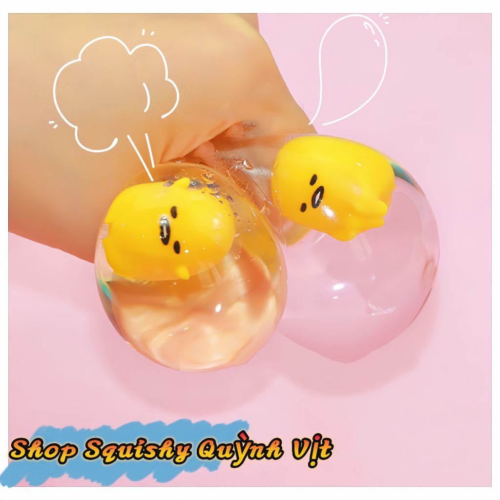 Squishy trứng lười gudetama shop Quỳnh Vịt bóp cực mịn dẻo đã tay giúp ...