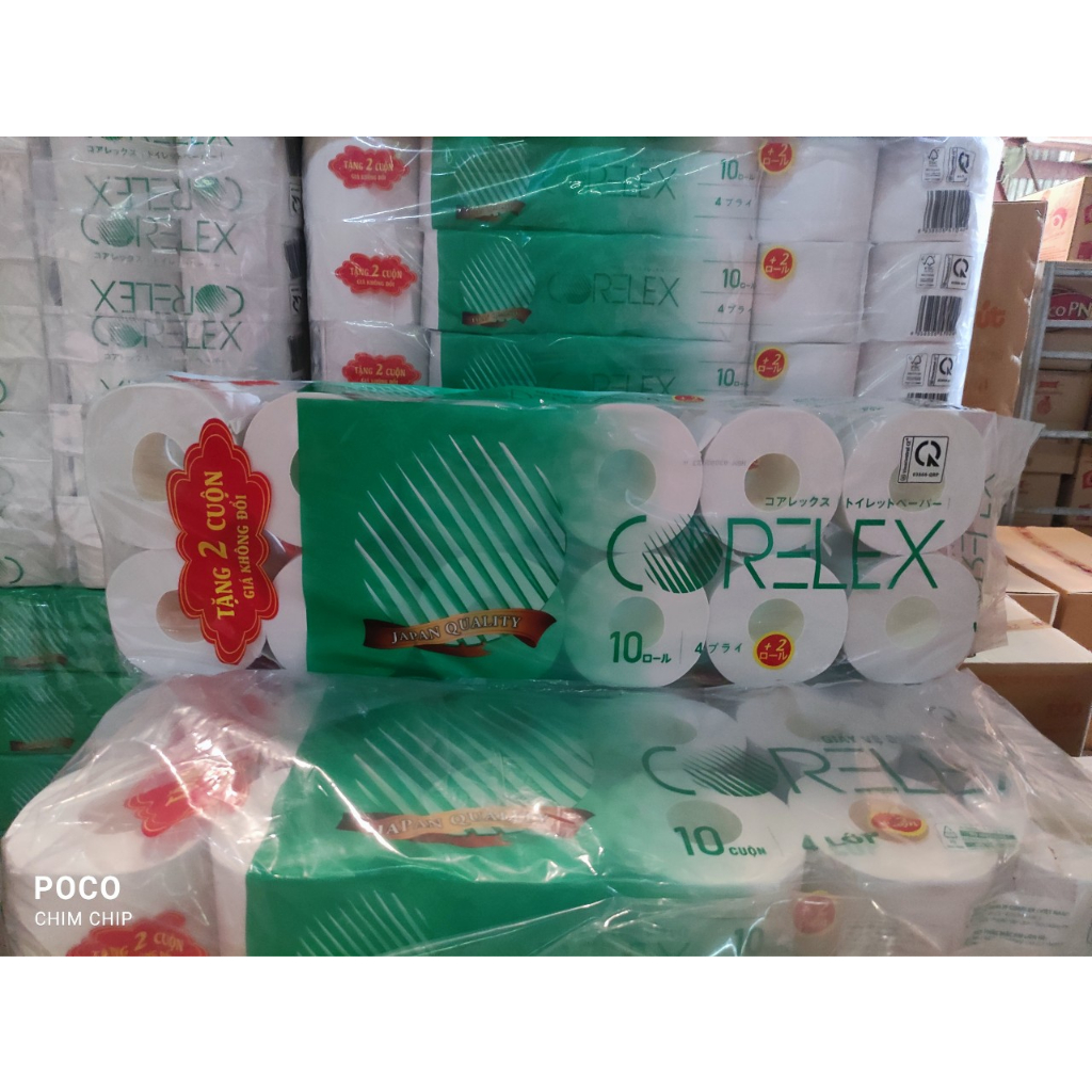 Giấy vệ sinh Corelex bịch12 cuộn | Shopee Việt Nam