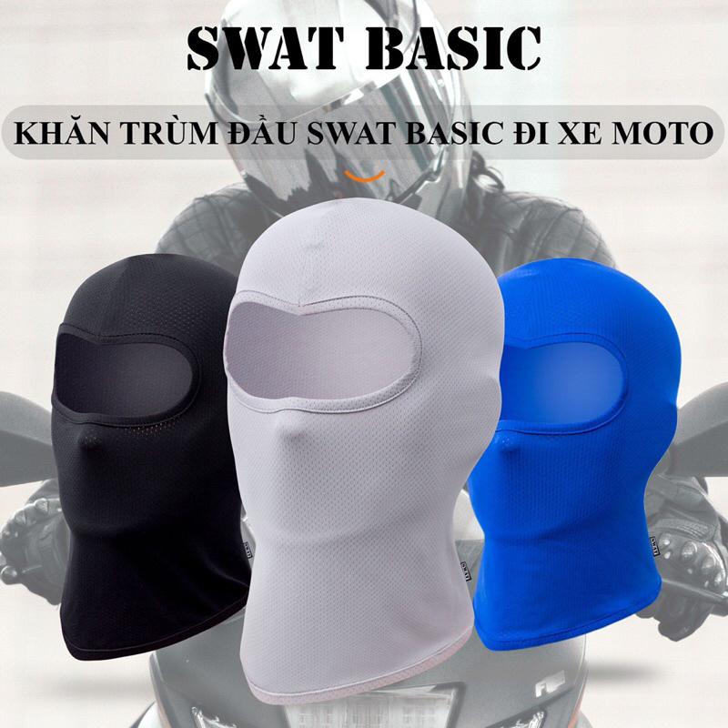 Khăn trùm ninja Swat Basic loại tốt cao cấp chống nắng đội mũ fullface ...