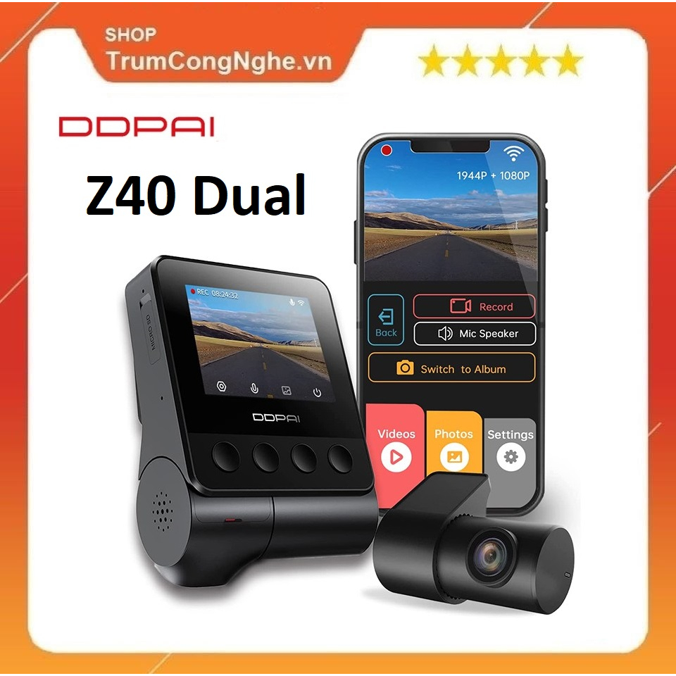 Camera Hành Trình Ô tô DDpai Z40 Camera ô tô DDpai Z40 1944P Siêu nét ...