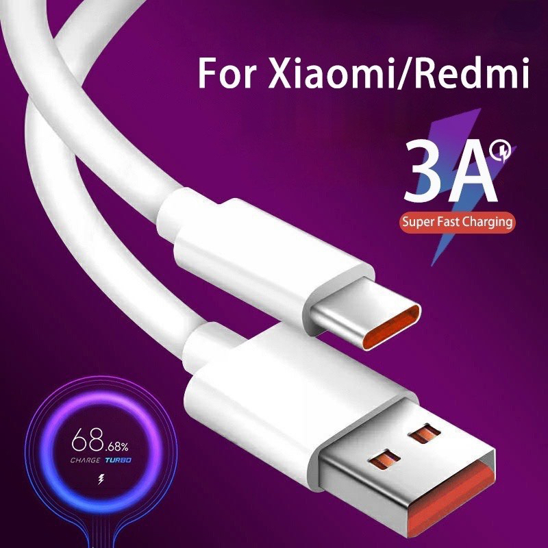 Dây Cáp Sạc Nhanh 3A Xiaomi Redmi Type-C Mi Turbo 33W 22.5W 18W Chính ...