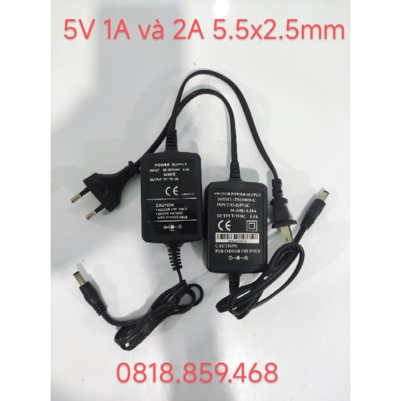 5V 1A và 2A jack 5.5 2.5 mm Adapter nguồn qua SD thay thế cho converter | Shopee Việt Nam