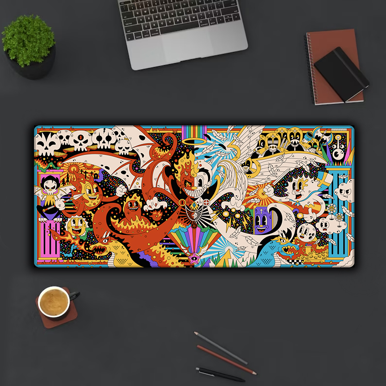 Lót chuột sticker, lót chuột cỡ lớn, mouse pad anime, lót chuột máy ...