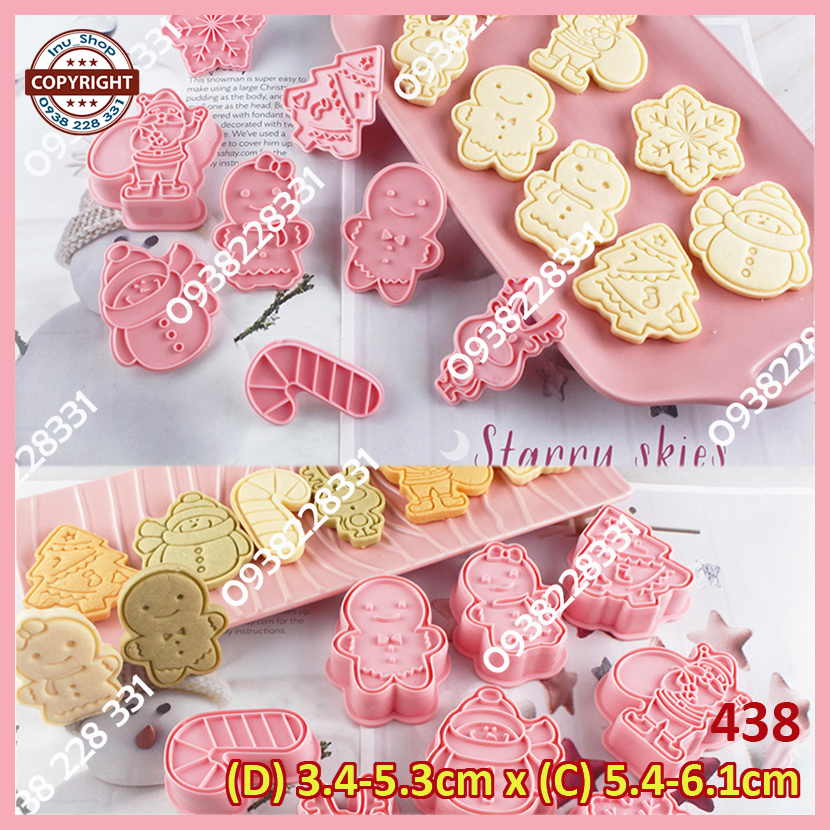 HCM - Bộ khuôn cutter hoạt hình làm bánh quy, cắt bột tạo hình cookies ...