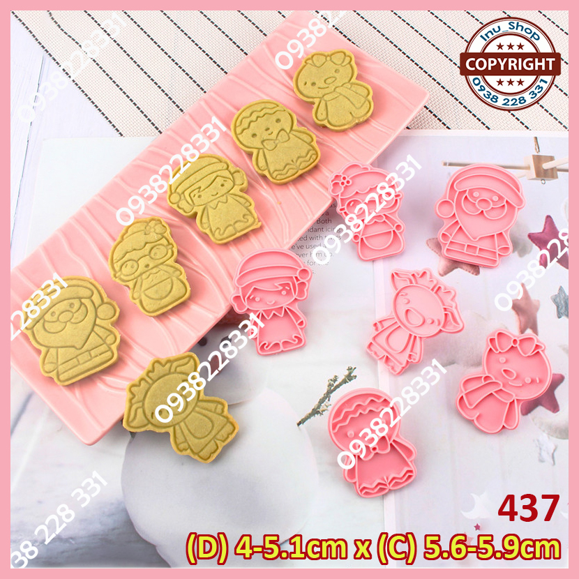 HCM - Bộ khuôn cutter hoạt hình làm bánh quy, cắt bột tạo hình cookies ...