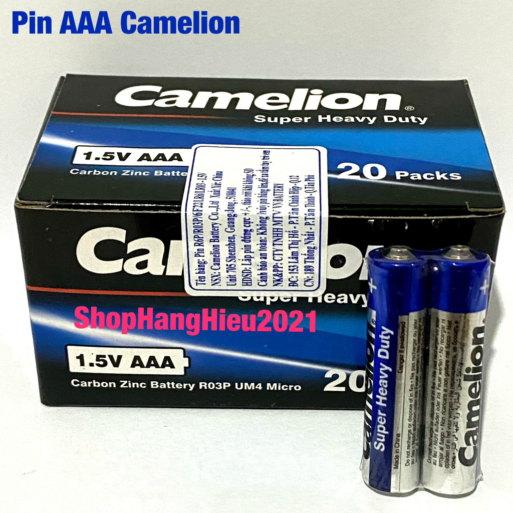 Pin AAA Camelion Super Heavy Duty Hộp 40 Viên Hàng Chính Hãng | Shopee ...