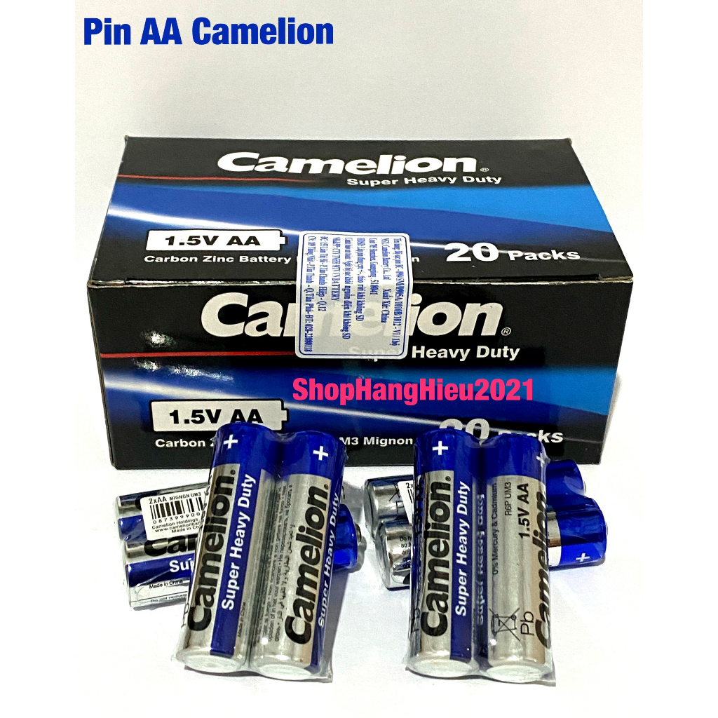 Hộp 40 Viên Pin AA Camelion Super Heavy Duty Hàng Chính Hãng | Shopee ...