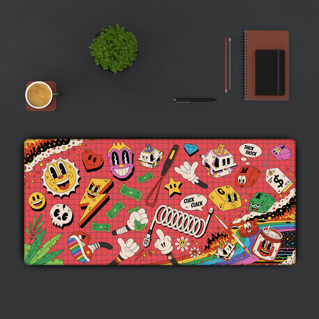 Lót chuột sticker, lót chuột cỡ lớn, mouse pad anime, lót chuột máy ...