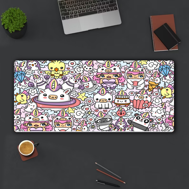 Lót chuột sticker, lót chuột cỡ lớn, mouse pad anime, lót chuột máy ...