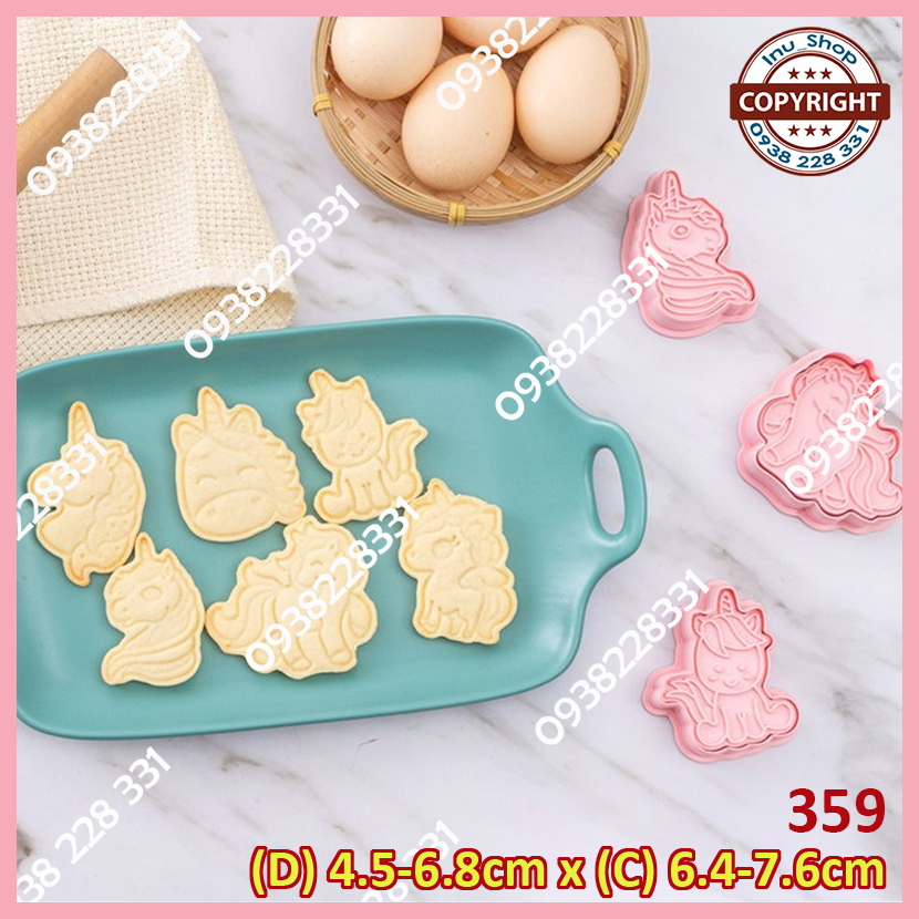 HCM - Bộ khuôn cutter hoạt hình làm bánh quy, cắt bột tạo hình cookies ...