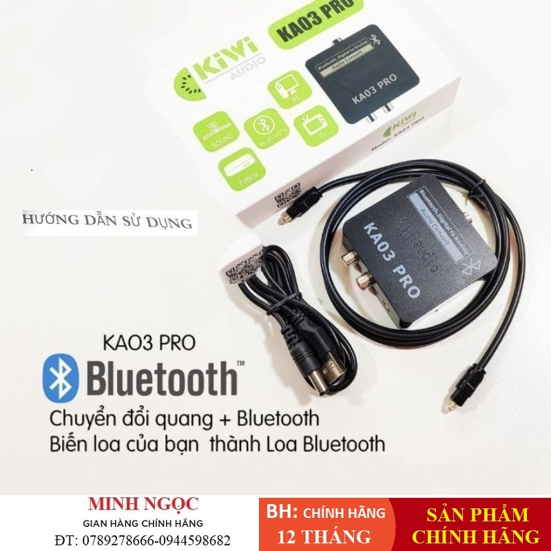 Bộ chuyển đổi âm thanh từ Optical sang Analog Kiwi KA03 Pro Bluetooth ...