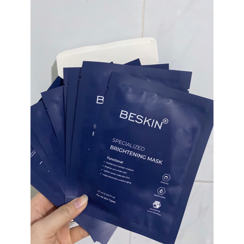 MẶT NẠ DƯỠNG TRẮNG DA BESKIN CẤP ẨM Hộp 10 miếng | Shopee Việt Nam