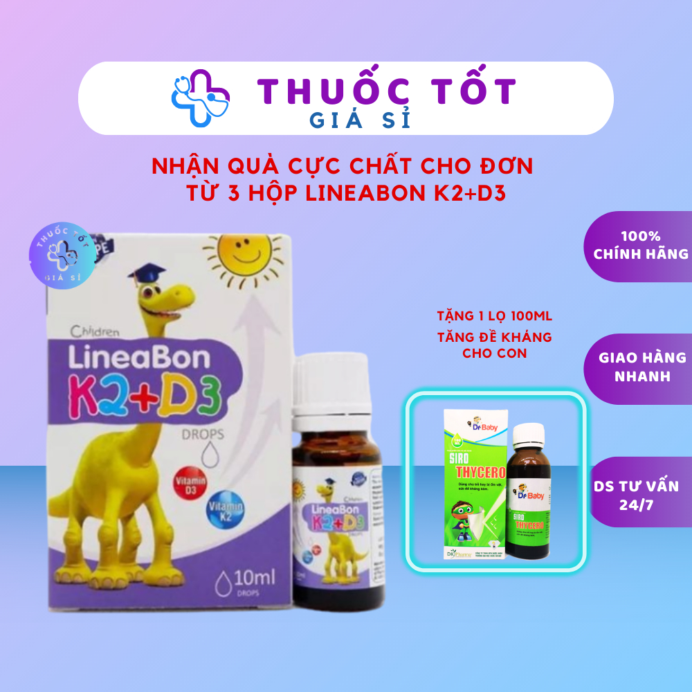 D3 K2 LineaBon 10ml - Vitamin tăng chiều cao cho bé K2 D3 Lineabon ...