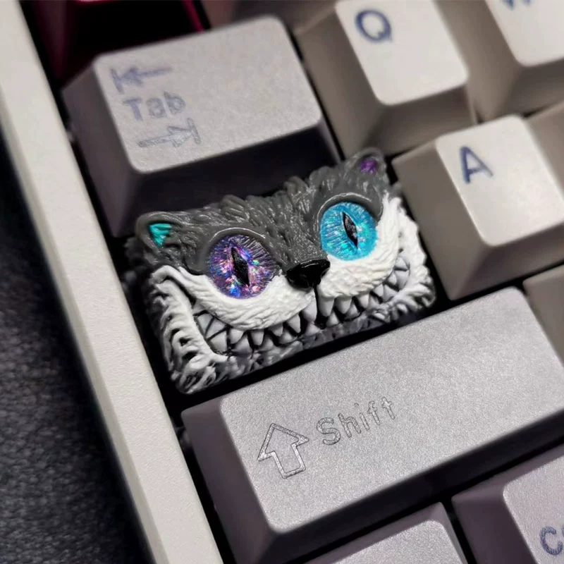 Keycap Mèo Cheshire Resin – Nút Bàn Phím Cơ Handmade 1.75U | Phong Cách ...