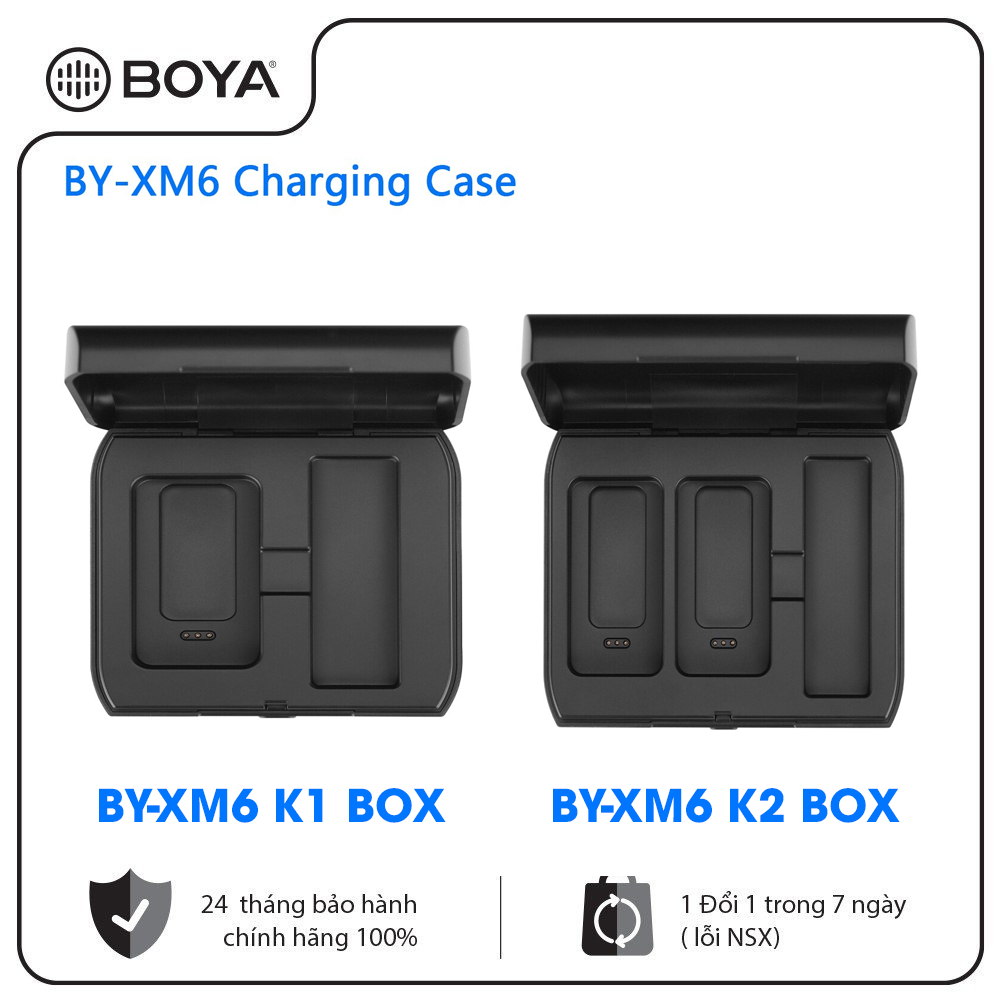 BOYA BY-XM6-K1 BOX / BY-XM6-K2 BOX - Hộp sạc dành cho bộ mic BOYA BY-XM6-S1/S2 - BH 2 NĂM ...