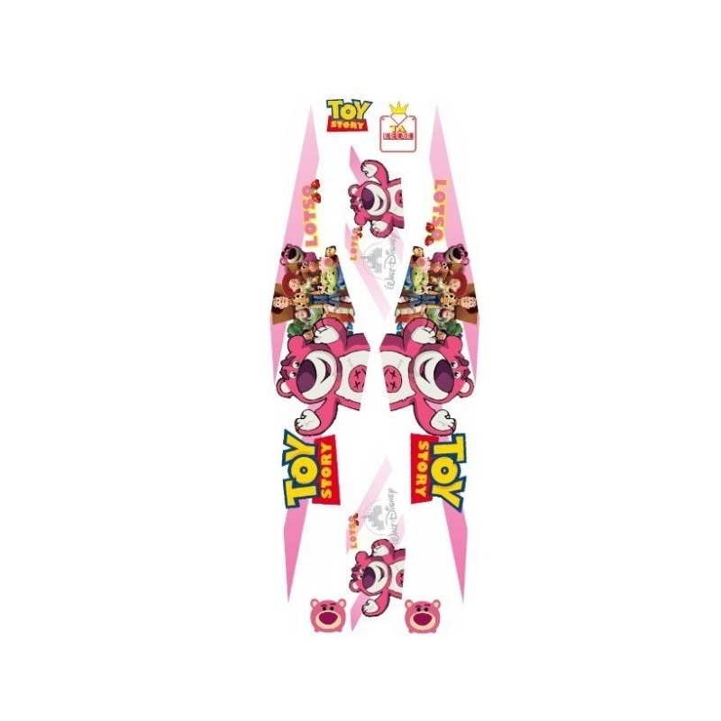 (Nhiều màu) Tem XE WAVE 50cc-100cc mẫu tem GẤU DÂU (LOTSO) mẫu mới siêu ...