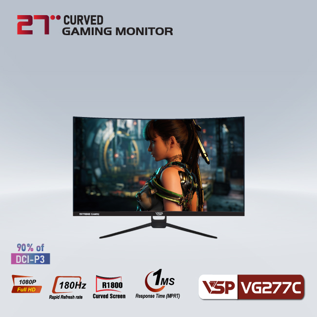 Màn hình Cong VSP Esport Gaming 27inch - VG277C | Shopee Việt Nam