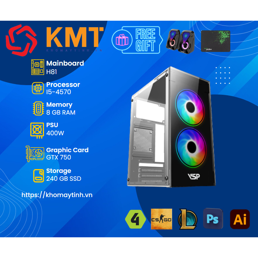 Cây máy tính chơi liên minh LOL CF AOE Core i5 GTX750 | Shopee Việt Nam