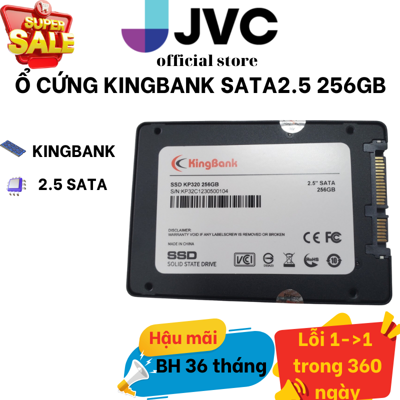 Ổ cứng SSD 2.5 SATA Kingbank 128gb,256gb,512gb,1T Chính hãng,sử dụng ...