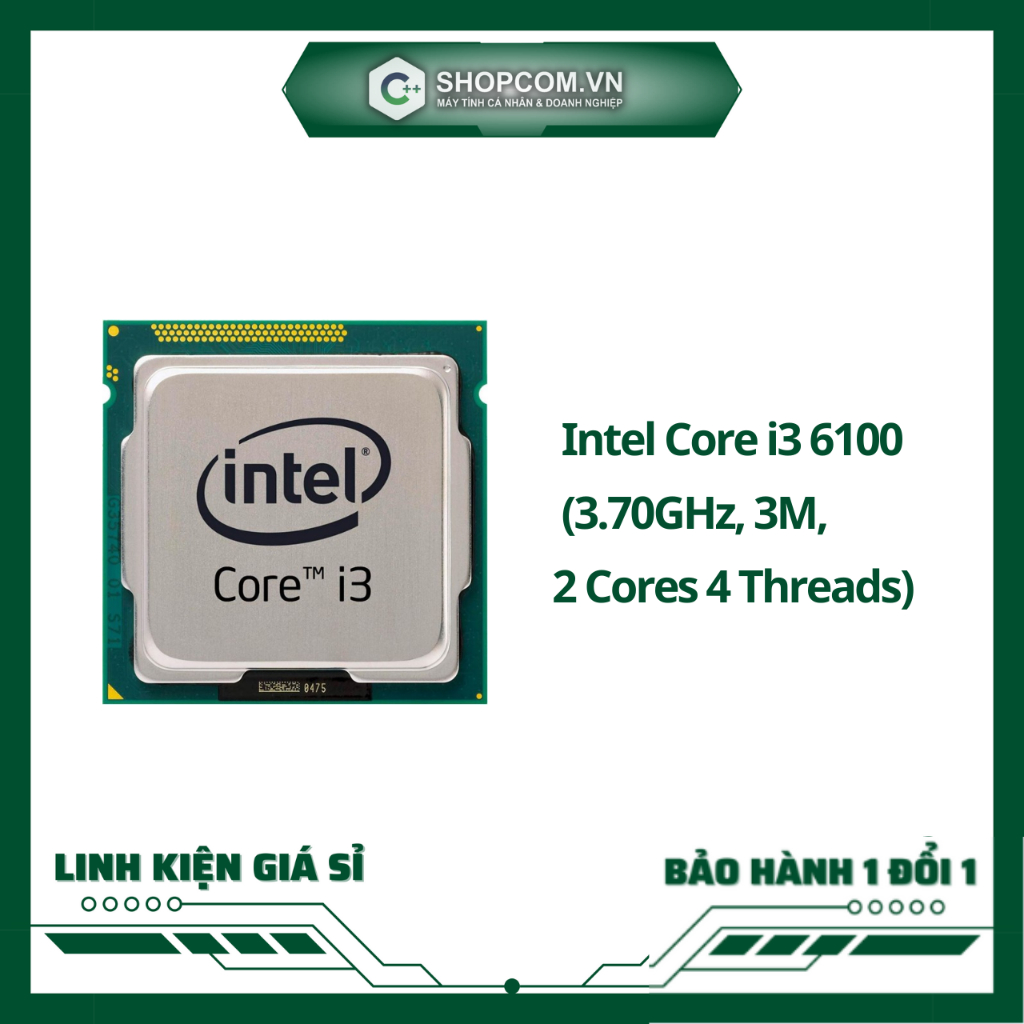 [BH 12 THÁNG 1 ĐỔI 1] CPU Intel Core i3 6100 - 6100T - 6300T | Shopee ...