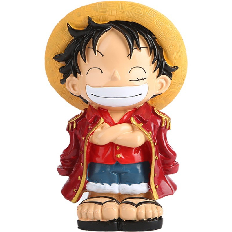 (MUA 1 TẶNG 1 MINI) LUFFY Tượng thạch cao tô màu size vừa (18 - 24 cm ...