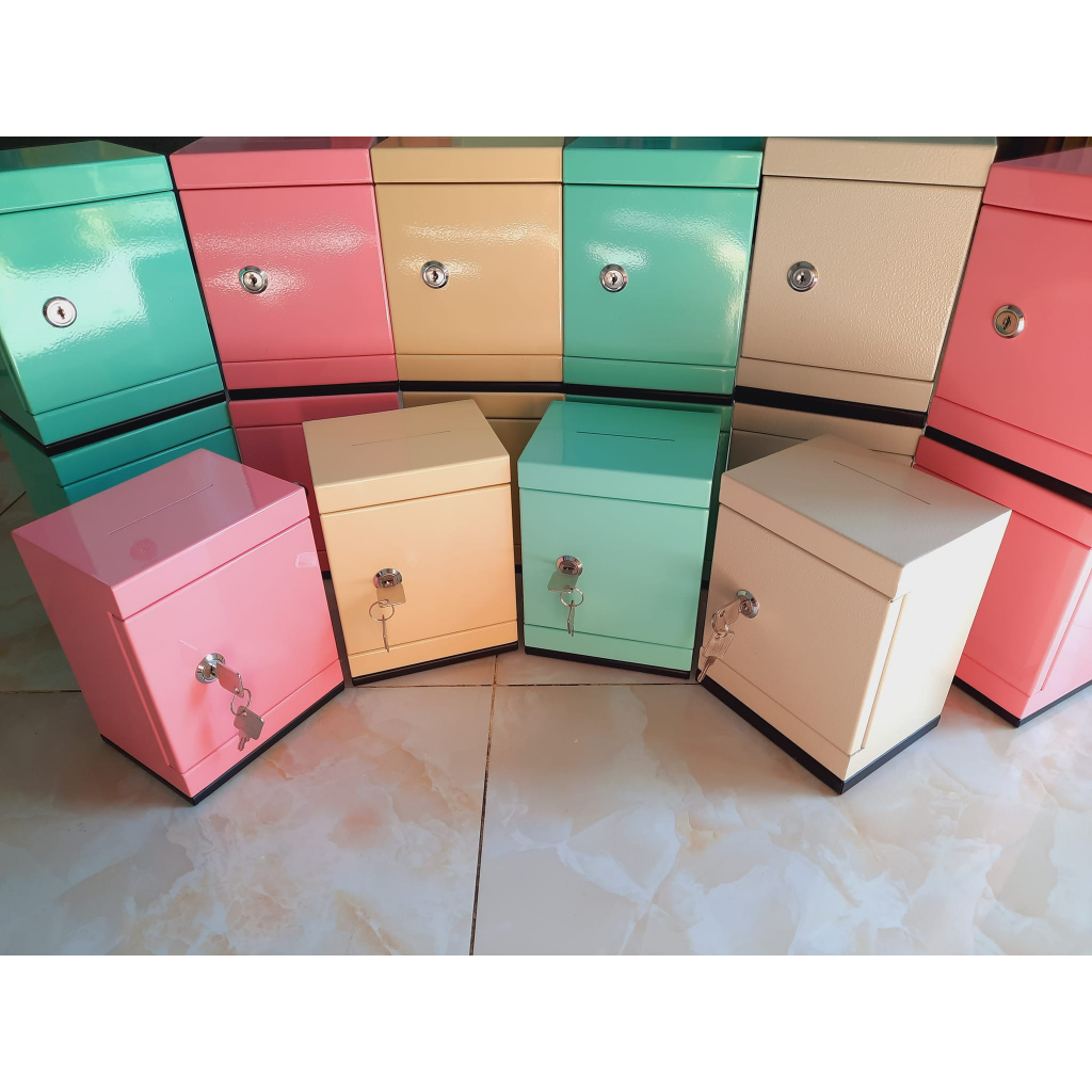 Két sắt mini-Tủ sắt ống heo tiết kiệm an toàn chống cháy | Shopee Việt Nam