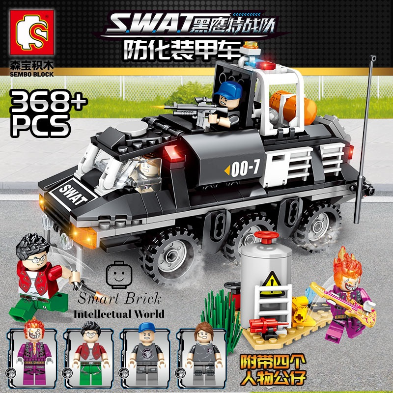 Mô Hình Lắp Ráp Lego Xe Cảnh Sát Đặc Nhiệm Swat ( Sembo Block ) 102367 ...