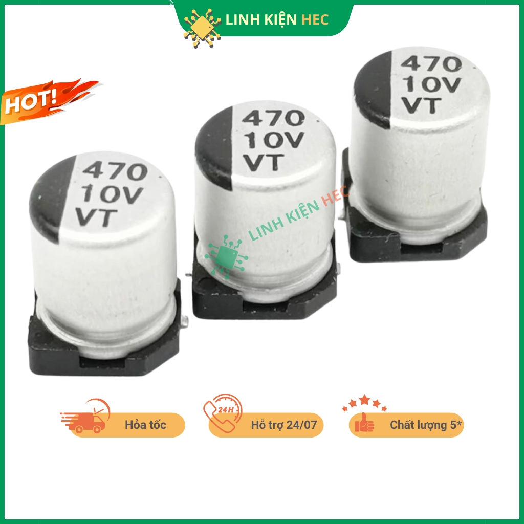Tụ nhôm 10V 1000uF-47uF chất lượng cao linh kiện hec. | Shopee Việt Nam