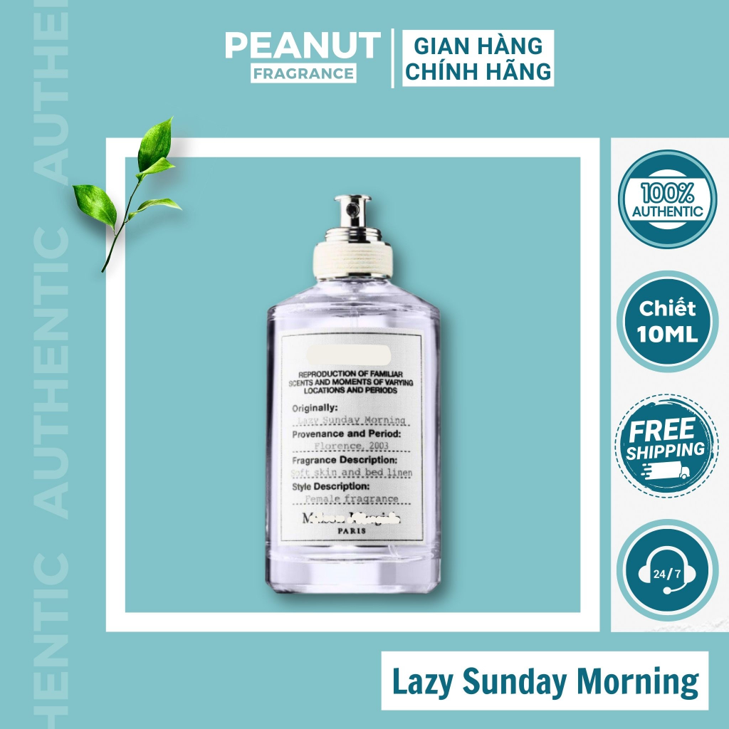 (Mẫu thử) Nước hoa unisex RepIlca Iazy sunday morning EDT chai 10ml bỏ ...