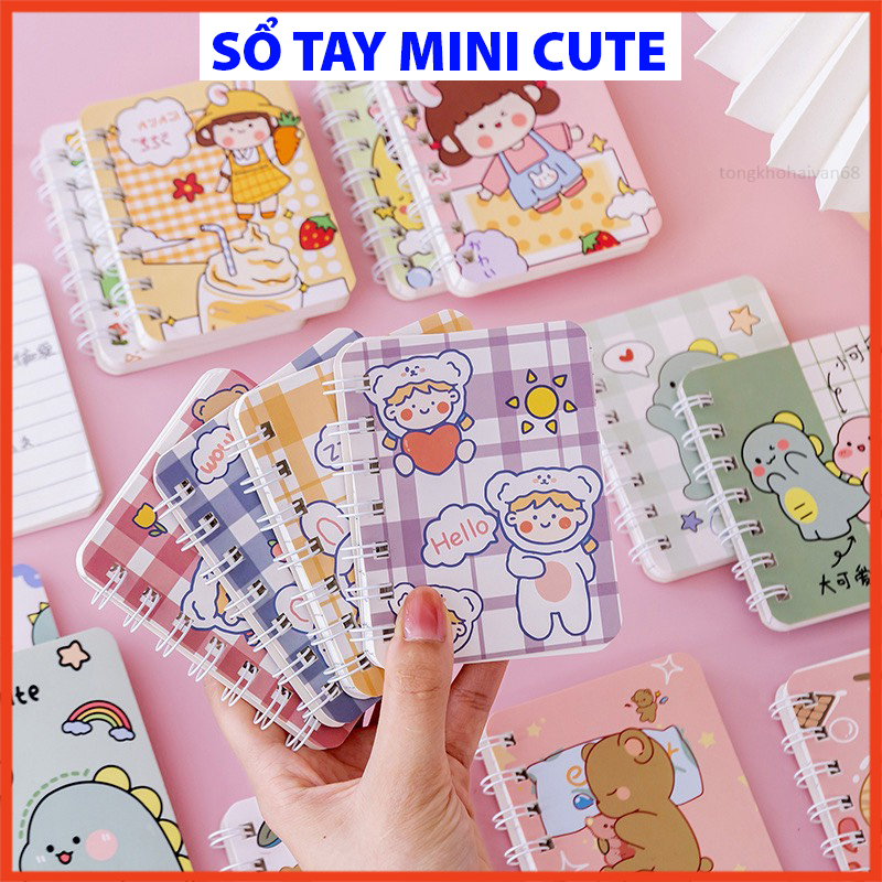 Sổ Tay Ghi Chép Lò Xo A7 Mini 80 Trang Có Dòng Sổ Note Mini Cute, Sổ ...