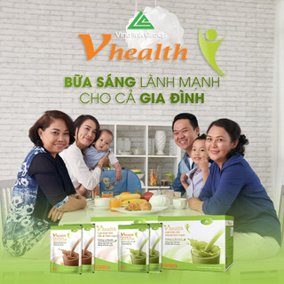[CHÍNH HÃNG] Bột Dinh Dưỡng VHEALTH / Hương Trà Xanh & Socola / 20gói x ...