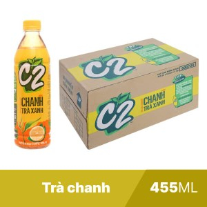 Thùng 24 chai trà xanh C2 hương chanh 455ml | Shopee Việt Nam
