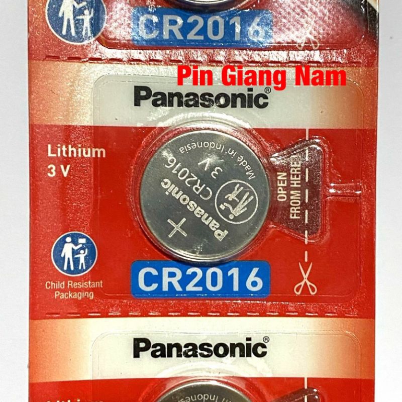 Pin CR2016 Panasonic 3V Lithium vỉ 1 viên Hàng Chính Hãng | Shopee Việt Nam
