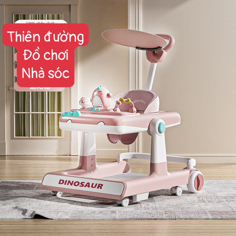 (Full box ) Xe tập đi đa năng hình chữ U có đệm chân, tăng giảm chiều cao tạo hướng cố định cho ...