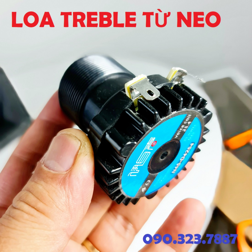 Loa Tweeter từ NEO Coil 25,4mm nắp sau nhôm. 01 cái Loa Treble NEO ...