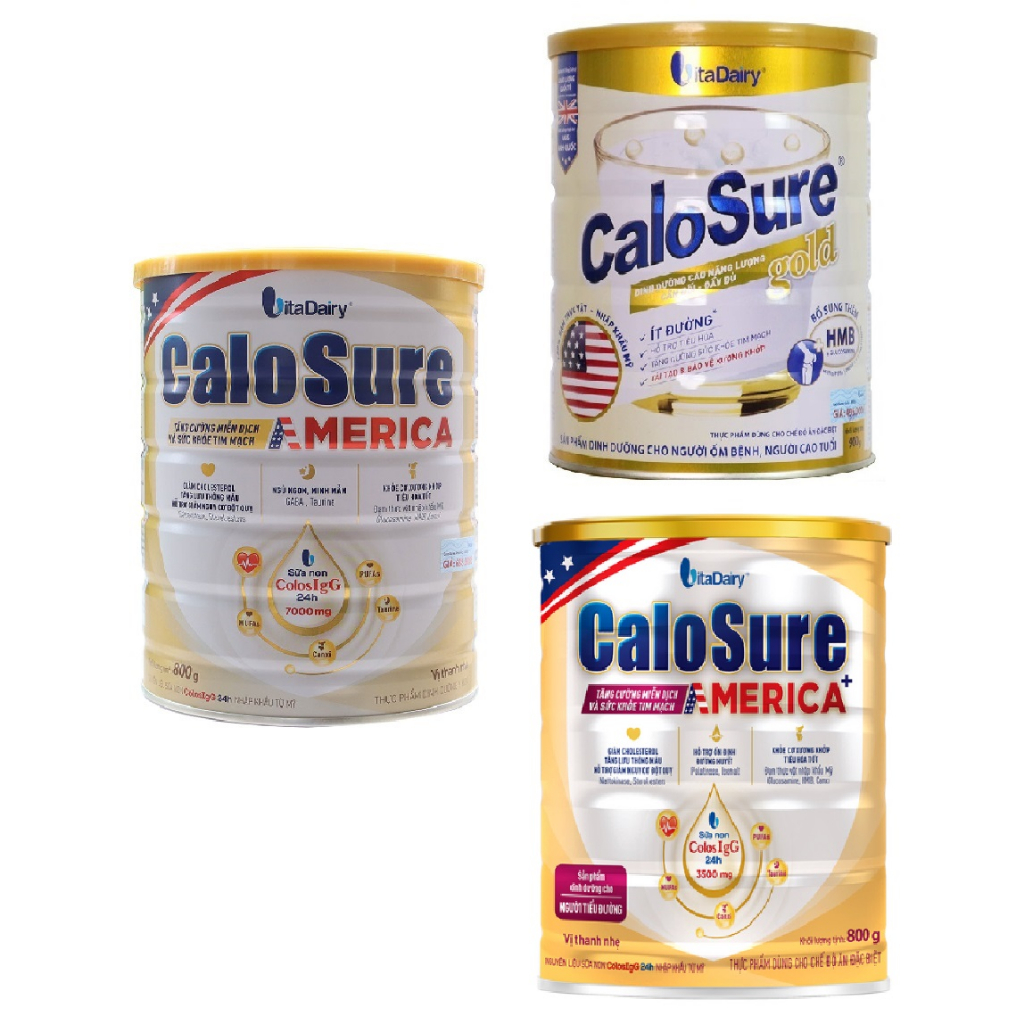 [CHÍNH HÃNG] Sữa bột Calosure/ calosure gold/calosure america lon 900g ...