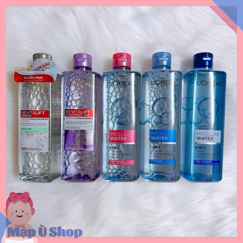 Nước tẩy trang Loreal 400ml ( L’Oreal Paris 3in1 Micellar Water ) | Shopee Việt Nam