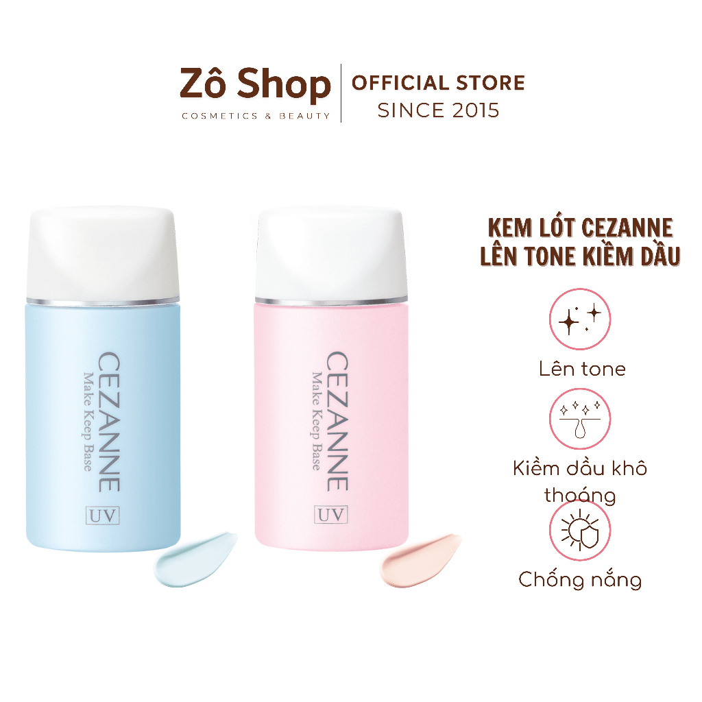 Kem Lót Cezanne Lên Tone, Kiềm Dầu Cezanne Make Keep Base SPF28 PA++ | Shopee Việt Nam