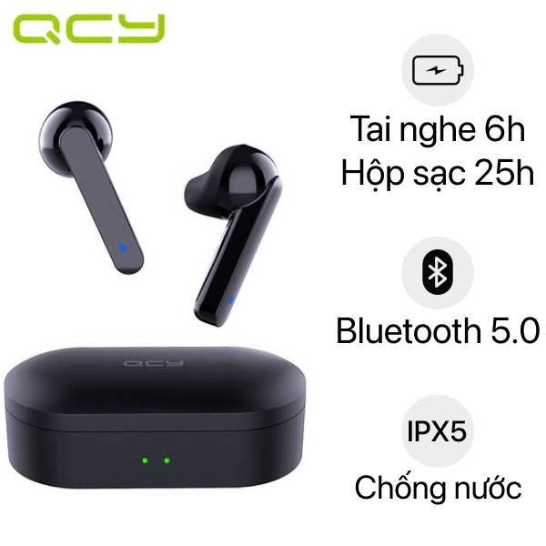 Tai Nghe Bluetooth Không Dây True Wireless Xiaomi QCY T3 | Shopee Việt Nam