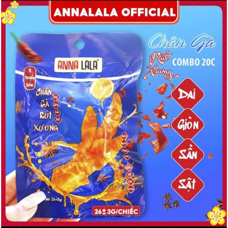 COMBO 30 Chân gà cay Việt Nam Anna lala siêu ngon hàng chất lượng ...