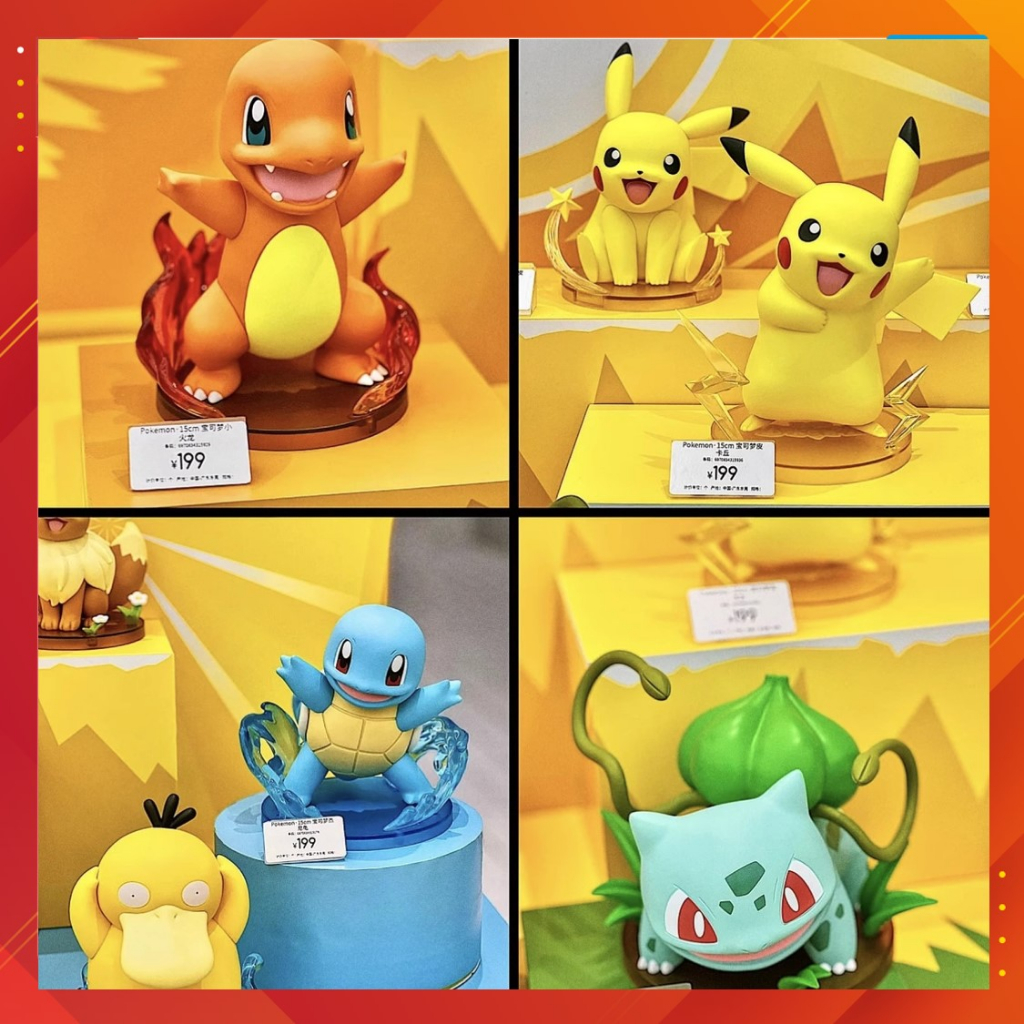 Mô hình Pokemon Charmander, Pikachu, Bulbasaur (Ếch kỳ diệu) , Squirtle ...