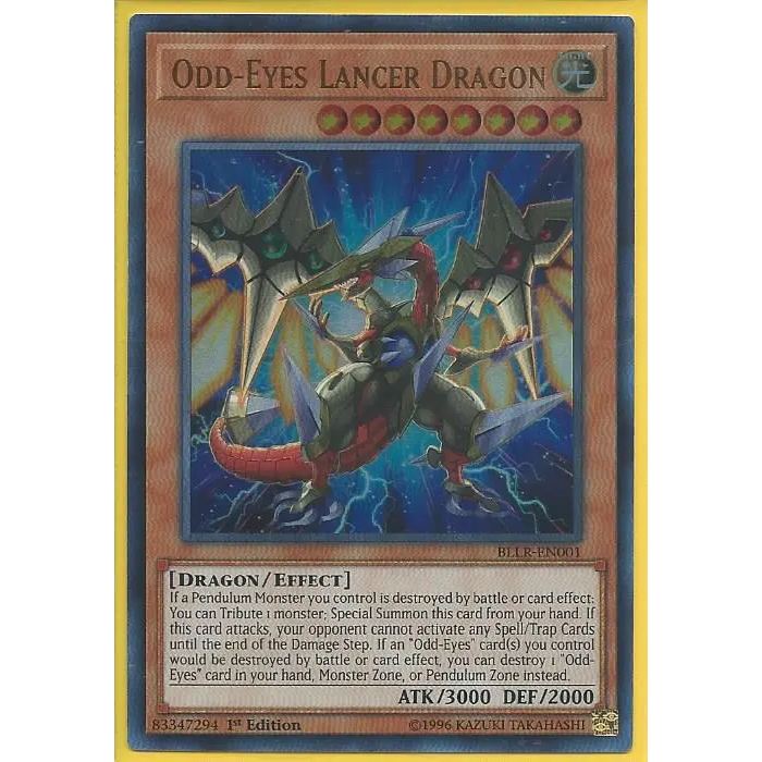 [NTYC] Thẻ bài Yu-Gi-Oh Tiếng Anh - BLLR-EN001 Odd-Eyes Lancer Dragon ...