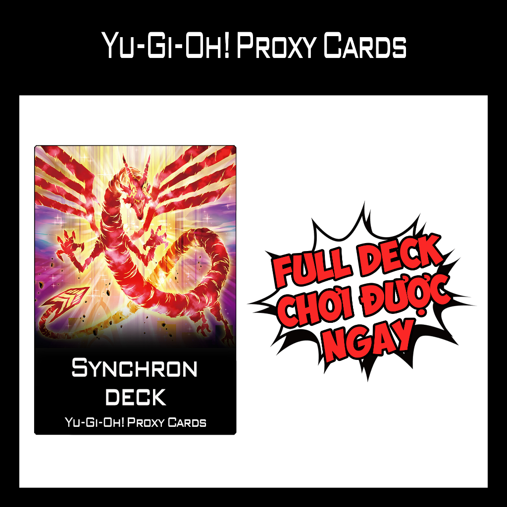 Bài YUGIOH - Synchron Deck - Bài IN 1 MẶT (60 Cards) | Shopee Việt Nam