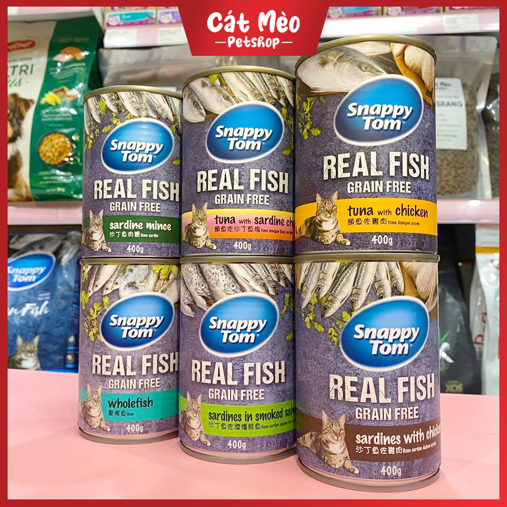 Pate Snappy Tom Real Fish Lon Thịt Cá Nguyên Con Giàu Dinh Dưỡng, Thơm ...