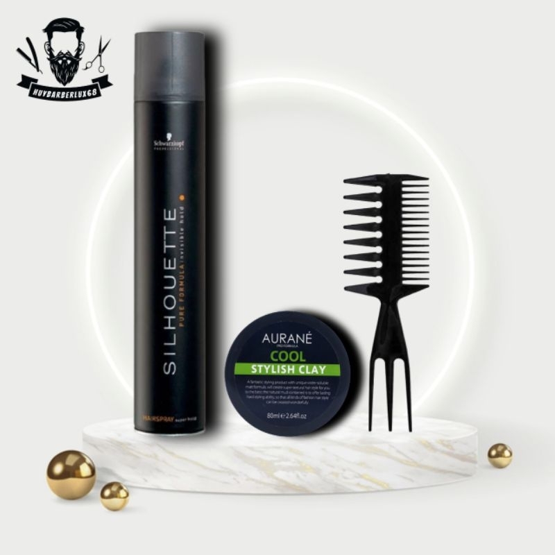 [CHÍNH HÃNG] Combo Sáp vuốt tóc Aurane Cool Stylish Clay - 80g siêu hot ...