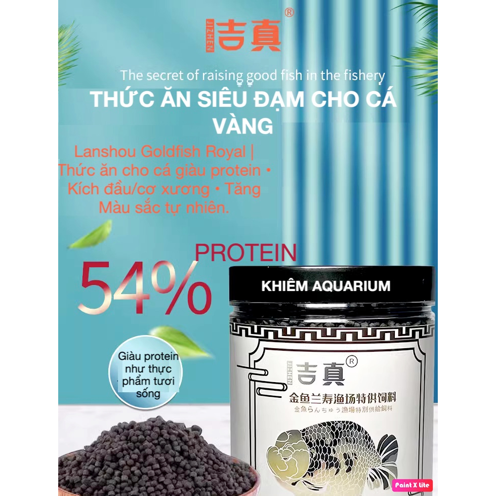 Thức ăn cá cảnh JIZHEN 54% siêu đạm công thức hoàn toàn mới giúp cá ...